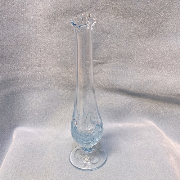 Fenton | Dining | Fenton Light Blue Swung Inverted Strawberry Glass ...
